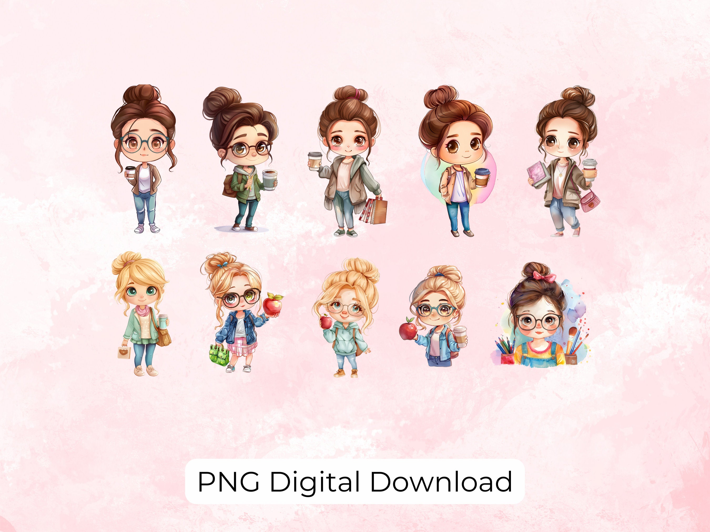 Teacher Clipart Bundle for Appreciation Gift Creation for a Best ...