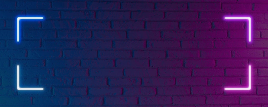 Twitch Profile Banner Neon Brick Background, Cyberpunk Twitch ...