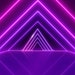 Twitch Profile Banner Blue Neon Geometric Pattern, Neon Profile Banner ...