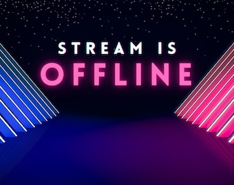 Neon Cyberpunk RGB Twitch Offline Screen - Etsy