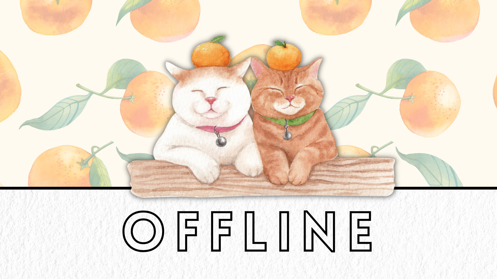 Cute Cat Offline Twitch Profile Banner, Funny Cat Twitch Overlay ...