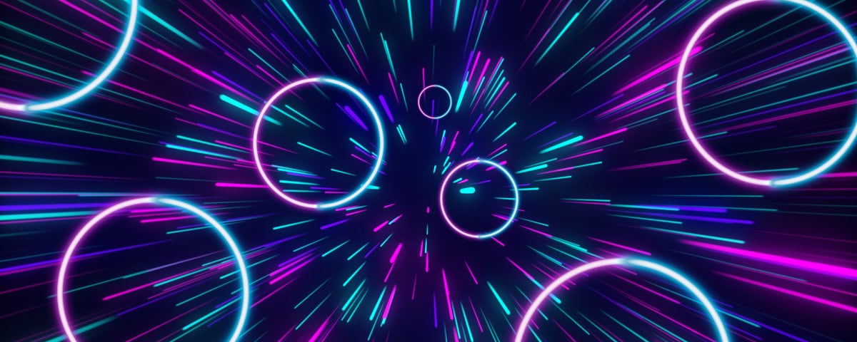 Twitch Profile Banner Neon Sci Fi Space Theme Video Game Twitch Background Cool Twitch Banner