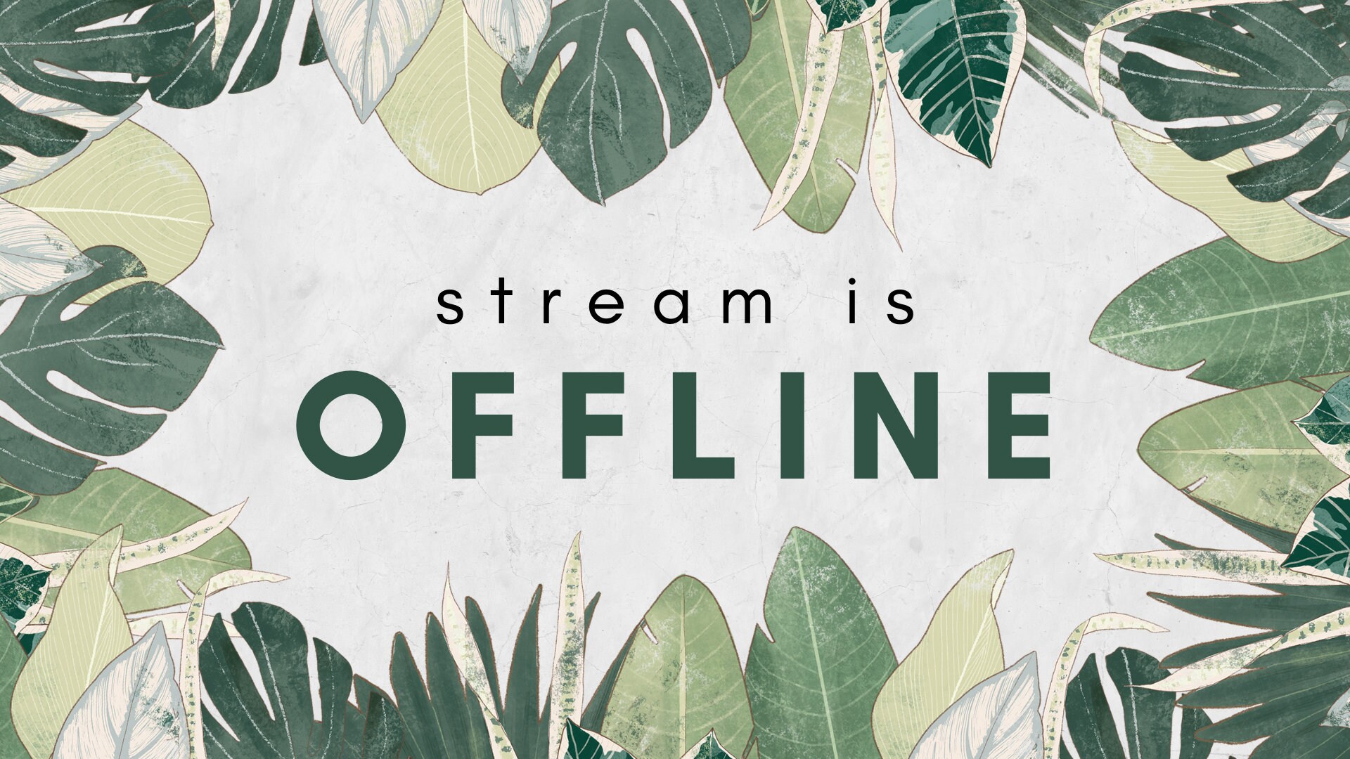 Botanical Nature Twitch Offline Banner, Offline Screen for Twitch ...