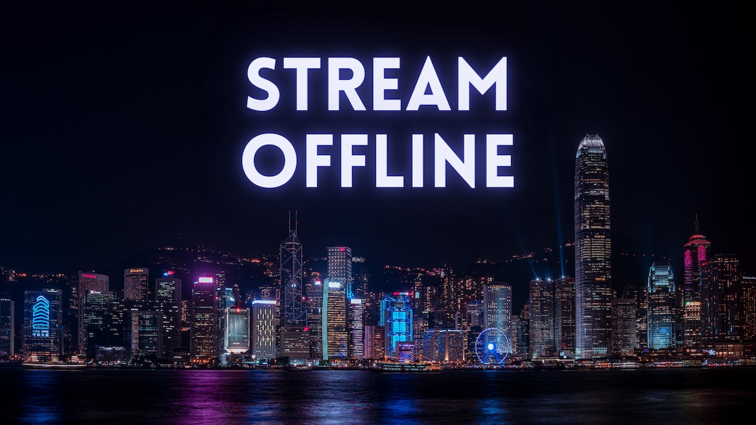 Twitch Offline Banner Night City Skyline, Stream is Offline Twitch ...