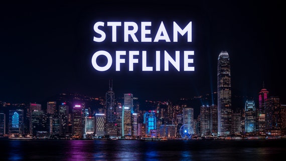 Twitch Offline Banner Night City Skyline Stream is Offline | Etsy