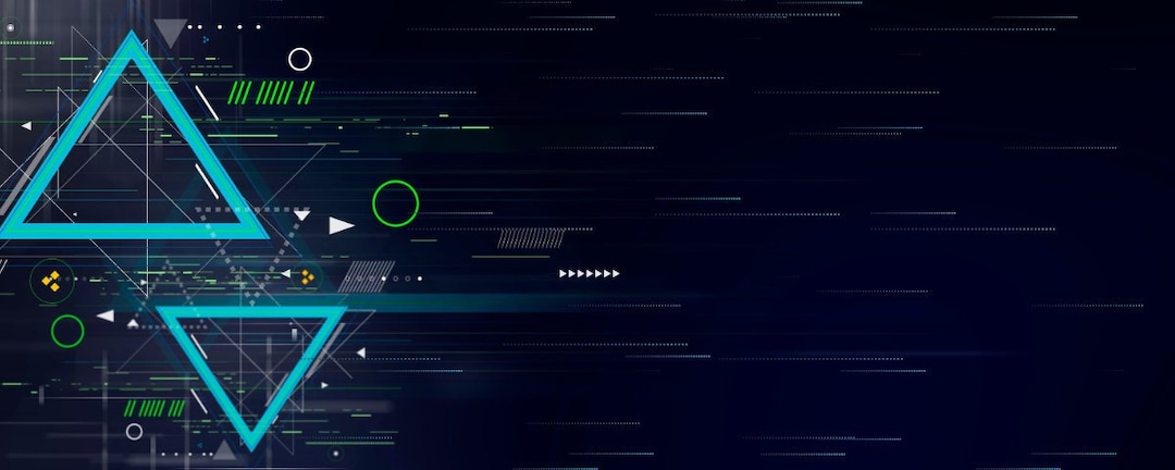 Twitch Profile Banner Tech Geometric Background, Sci-fi Twitch Screen ...