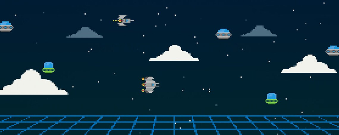 8-bit Video Game Twitch Profile Banner, Retro Arcade Game Twitch Banner ...
