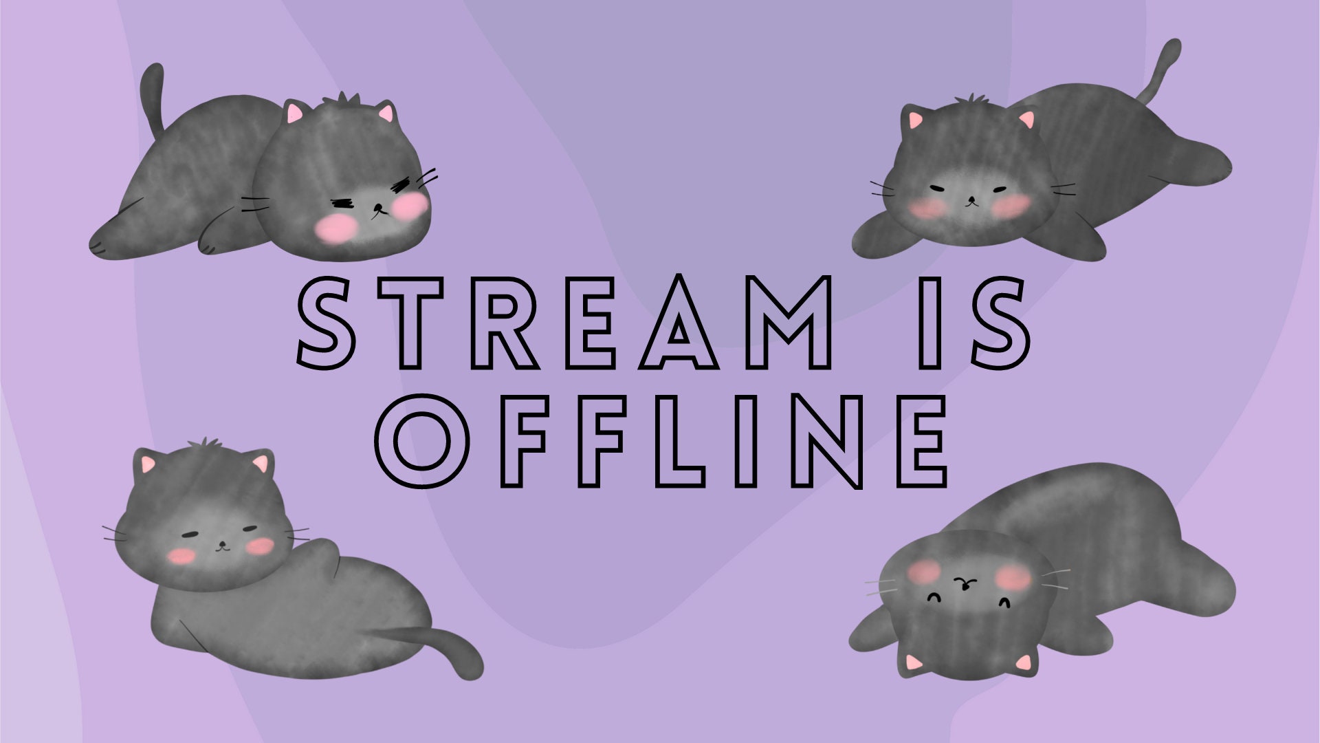 Twitch Offline Screen Cute Cats, Twitch Background, Cat Twitch Banner ...