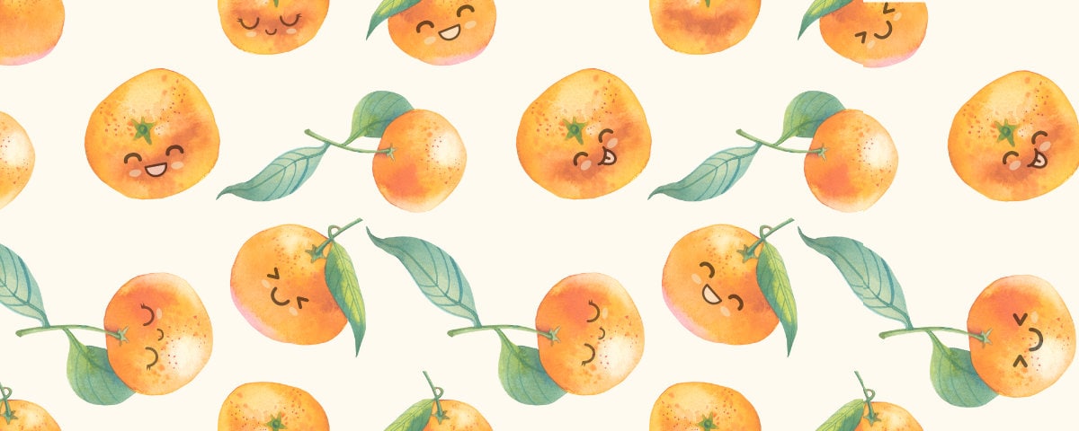 Twitch Profile Banner Cute Tangerine Anime, Kawaii Twitch Banner ...