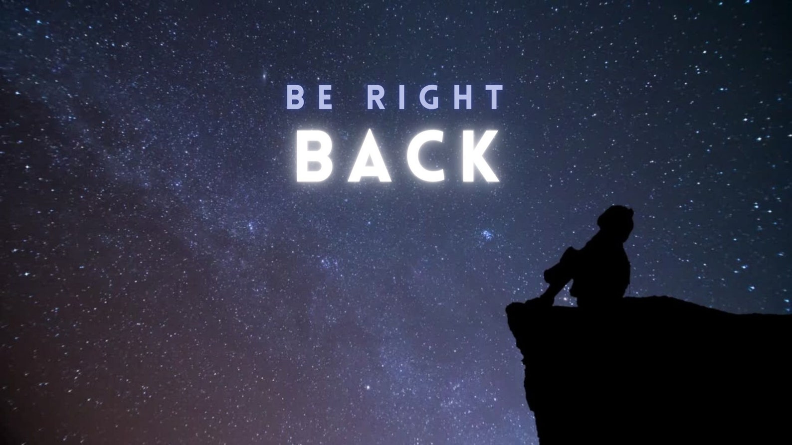 Animated Twitch Brb Banner Night Sky, Twitch Be Right Back Screen ...