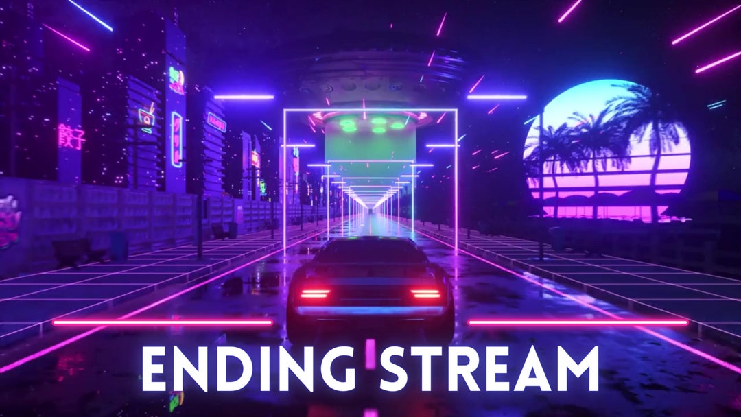 Animated Twitch Stream Ending Screen Futuristic Space Car Scene, Cyber ... Animated Twitch Stream Ending Screen Futuristic Space Car Scene, Cyber ...