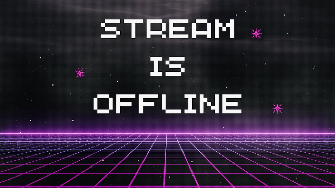 Twitch Offline Screen Retro Video Game 8 Bit Twitch Screen - Etsy