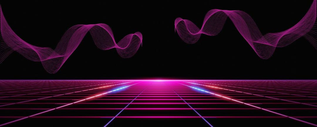 Neon Retro Synthwave Twitch Banner, Twitch Profile Banner Neon ...
