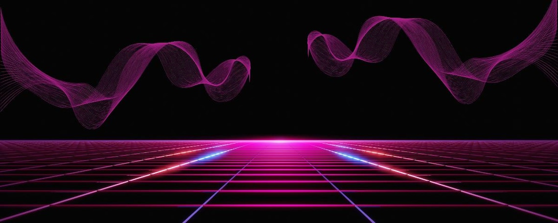 Neon Retro Synthwave Twitch Banner, Twitch Profile Banner Neon ...