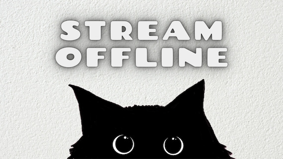 Livestream Channel Profile Banner Cute Cat Offline Twitch Profile ...