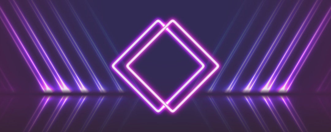Twitch Profile Banner Futuristic Neon Background, Sci-fi Twitch Screen ...