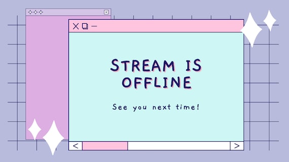 Twitch Offline Retro Computer Screen Fun Twitch Offline - Etsy