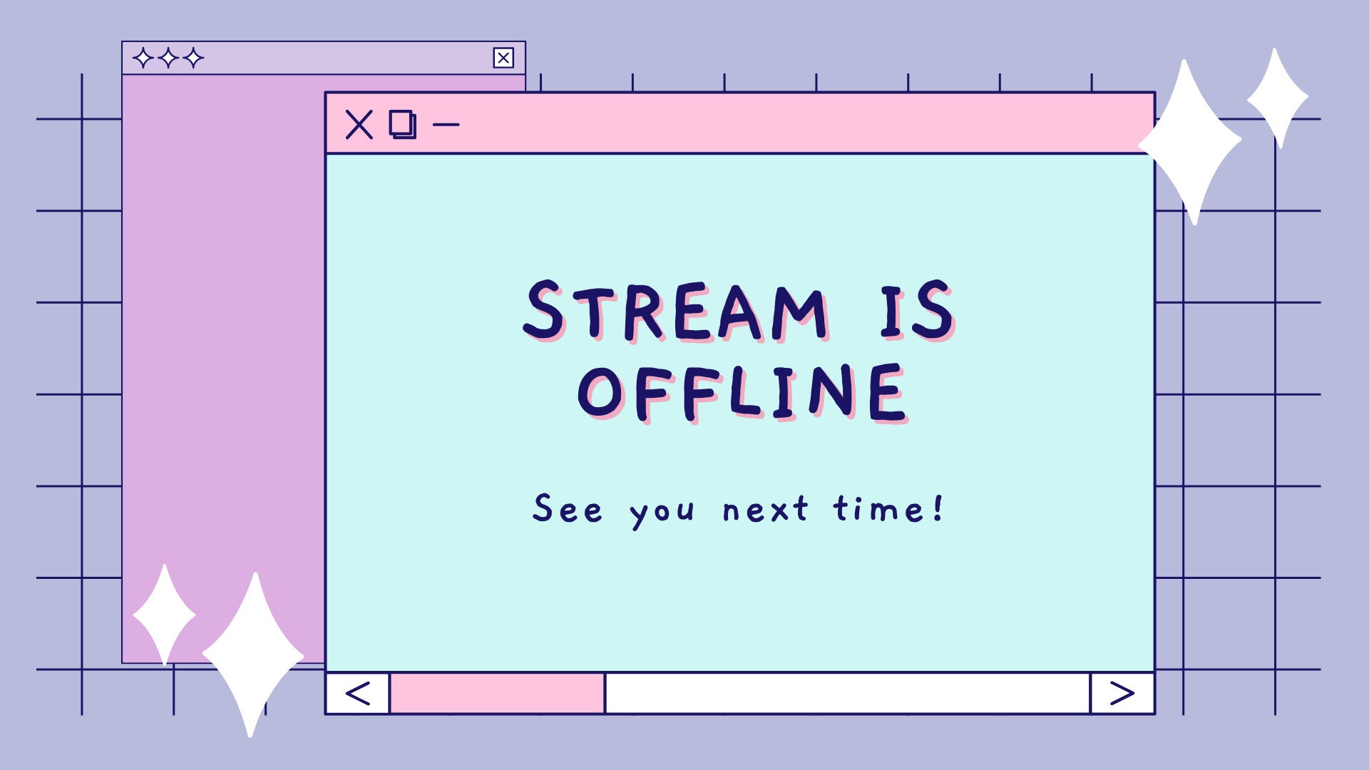 Twitch Offline Retro Computer Screen, Fun Twitch Offline Screen, Kawaii ...