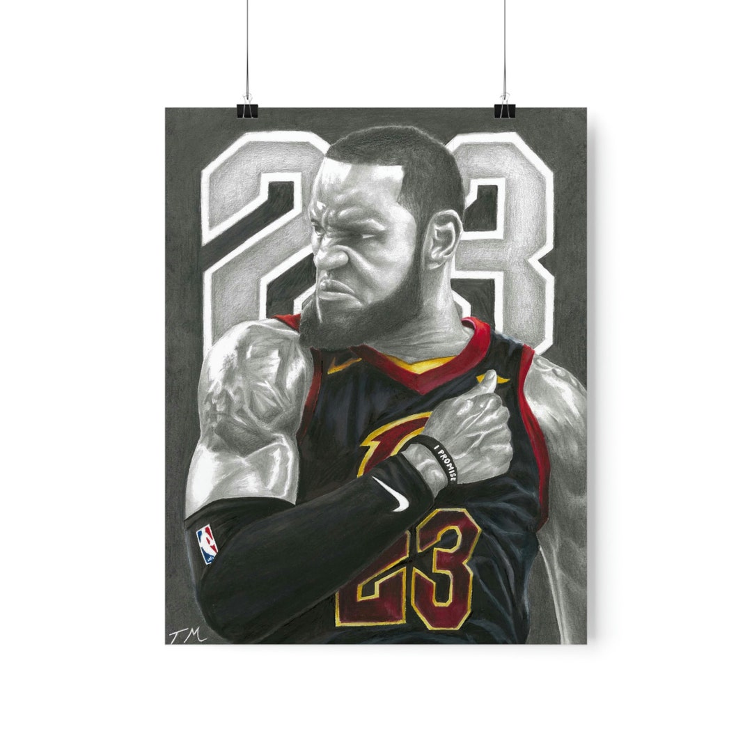 Lebron James Poster Print, Lebron James 23 Wall Art, Lebron Lakers ...