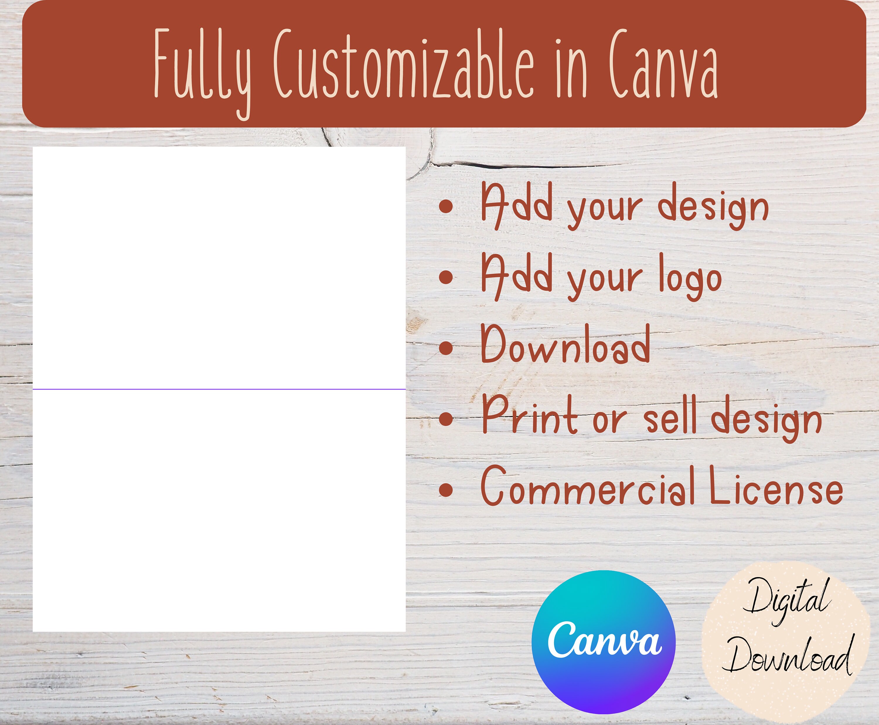 Editable Card Canva Template | Greeting Card Template | Customizable ...