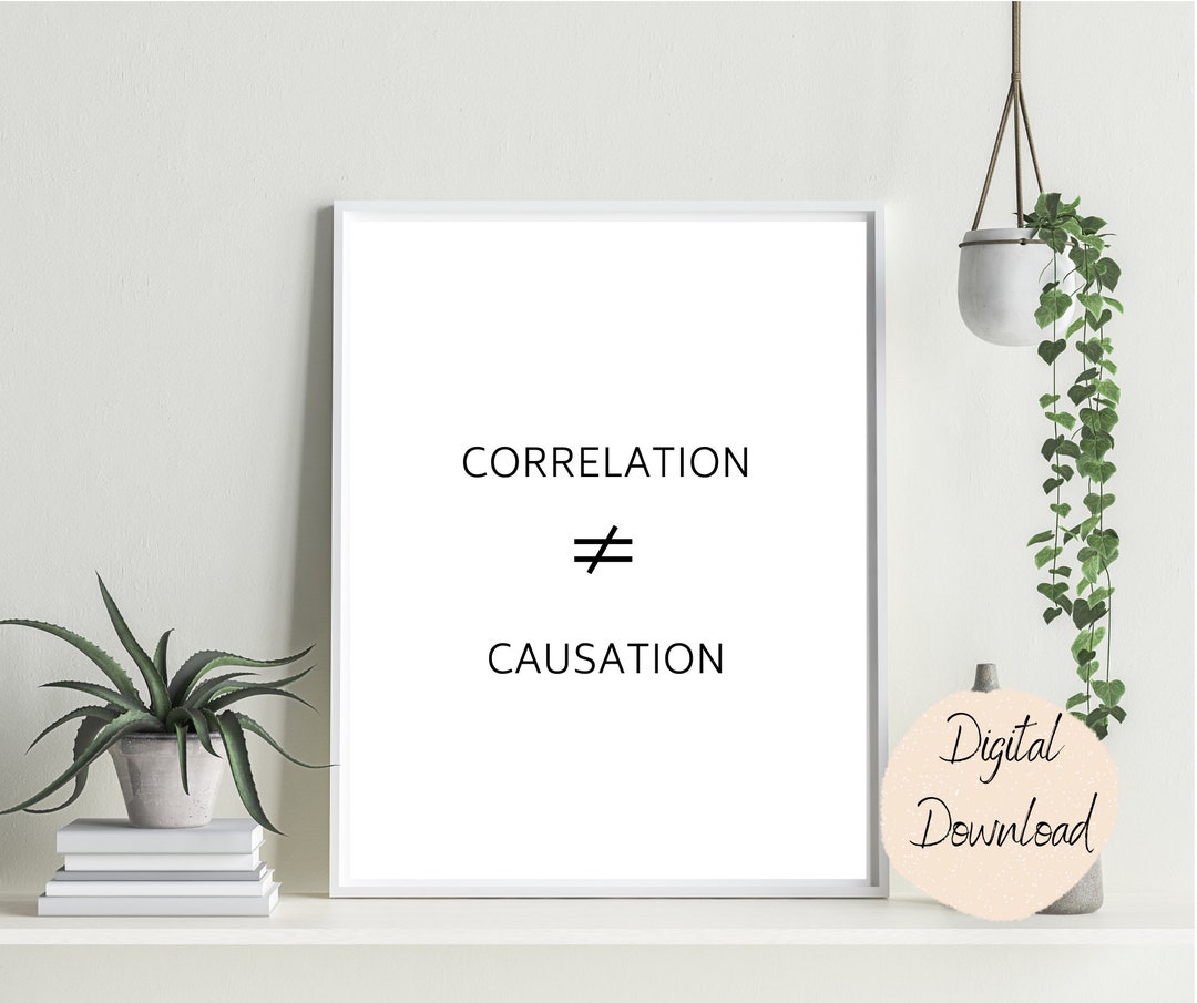 Correlation is Not Causation| Statistics Math Classroom Data Science ...