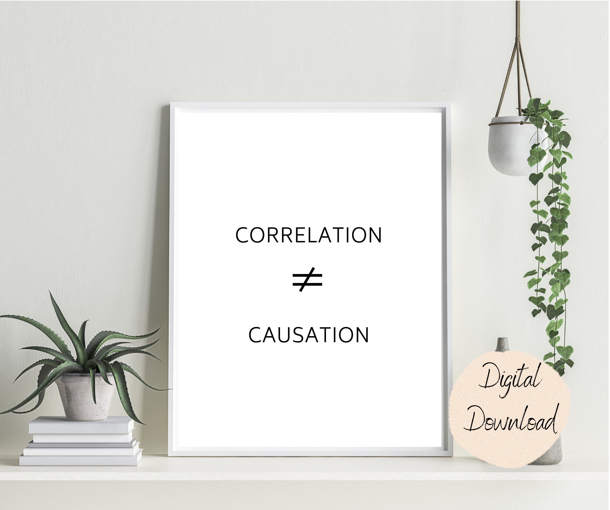 Correlation is Not Causation| Statistics Math Classroom Data Science ...