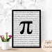 Pi Digits Poster Digital Printable | Math Classroom Printable ...