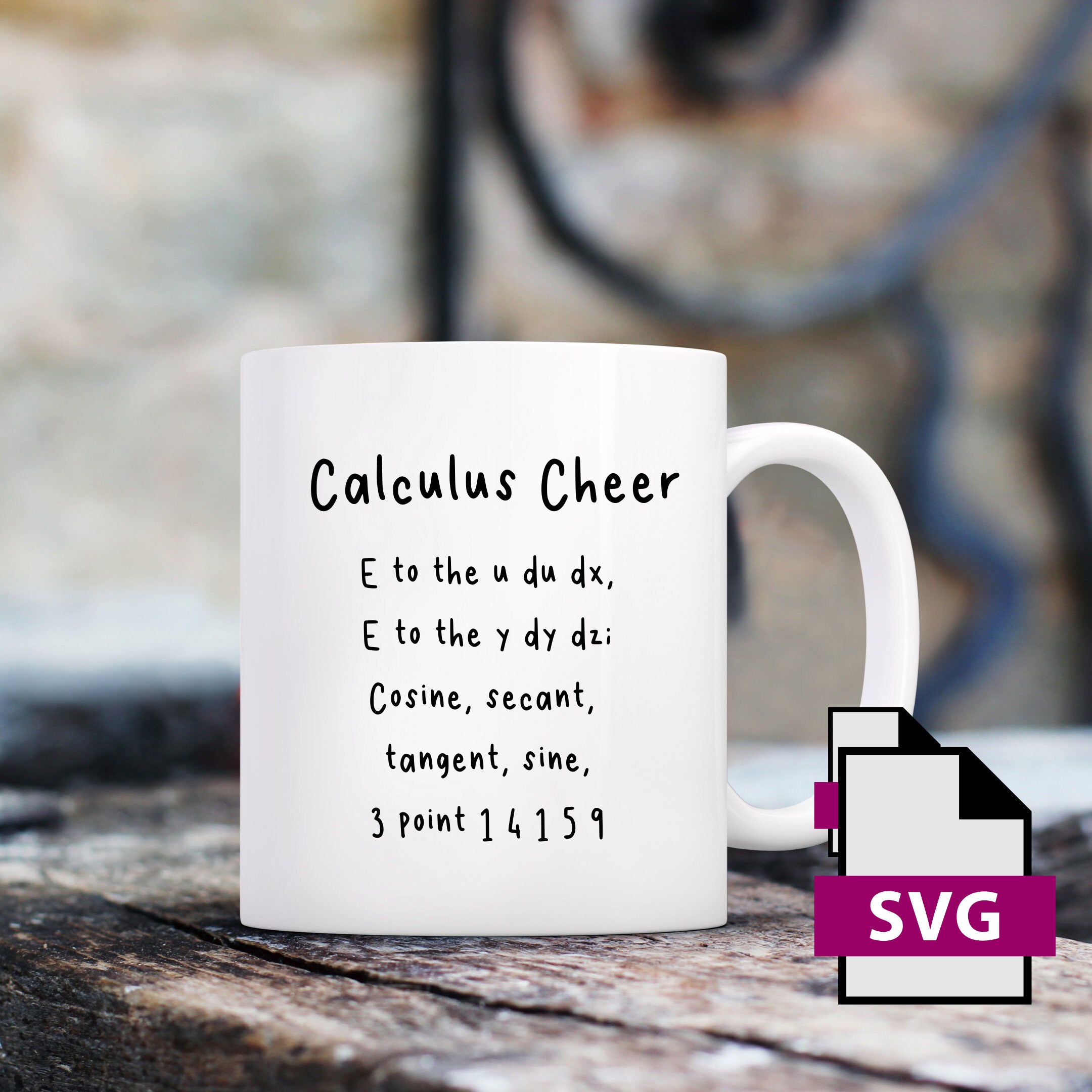 Calculus Cheer PNG SVG Digital Download Math Classroom Printable ...