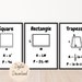 Geometry Shape Bundle Math Printable Digital Download Area - Etsy