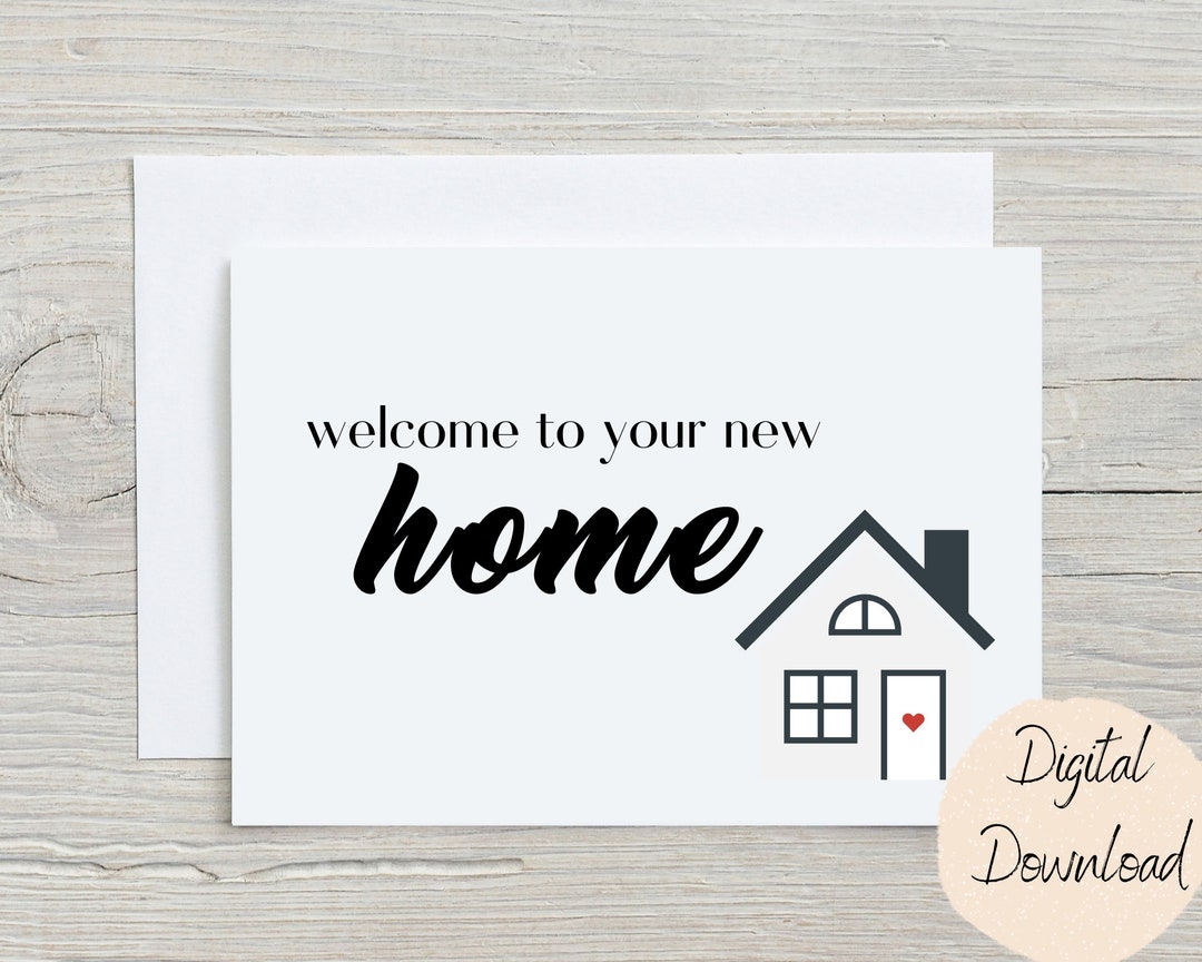 Printable House Warming Card | New House Card | Home Buyer | First Time ...