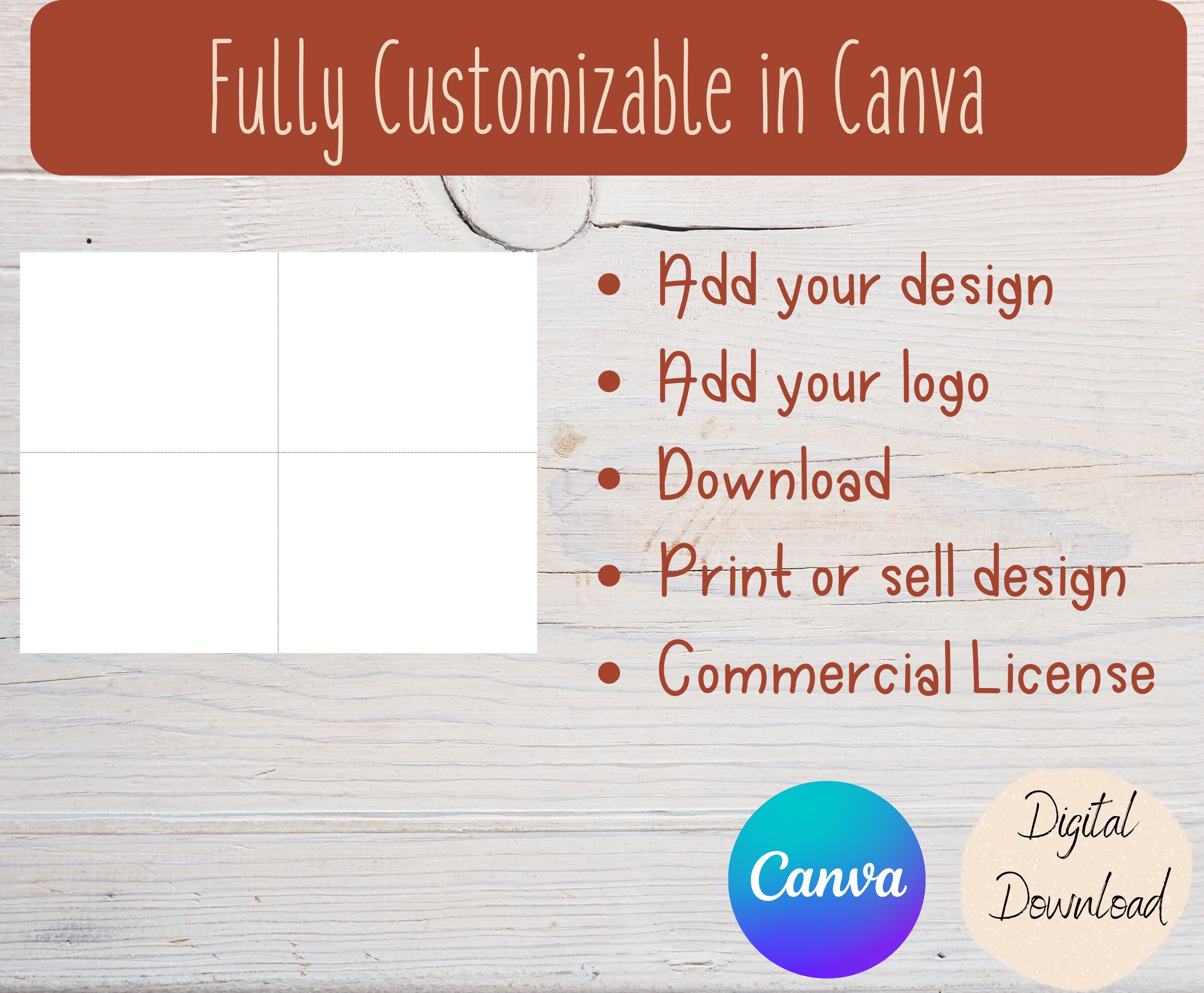 Editable Card Canva Template | Greeting Card Template | Customizable ...