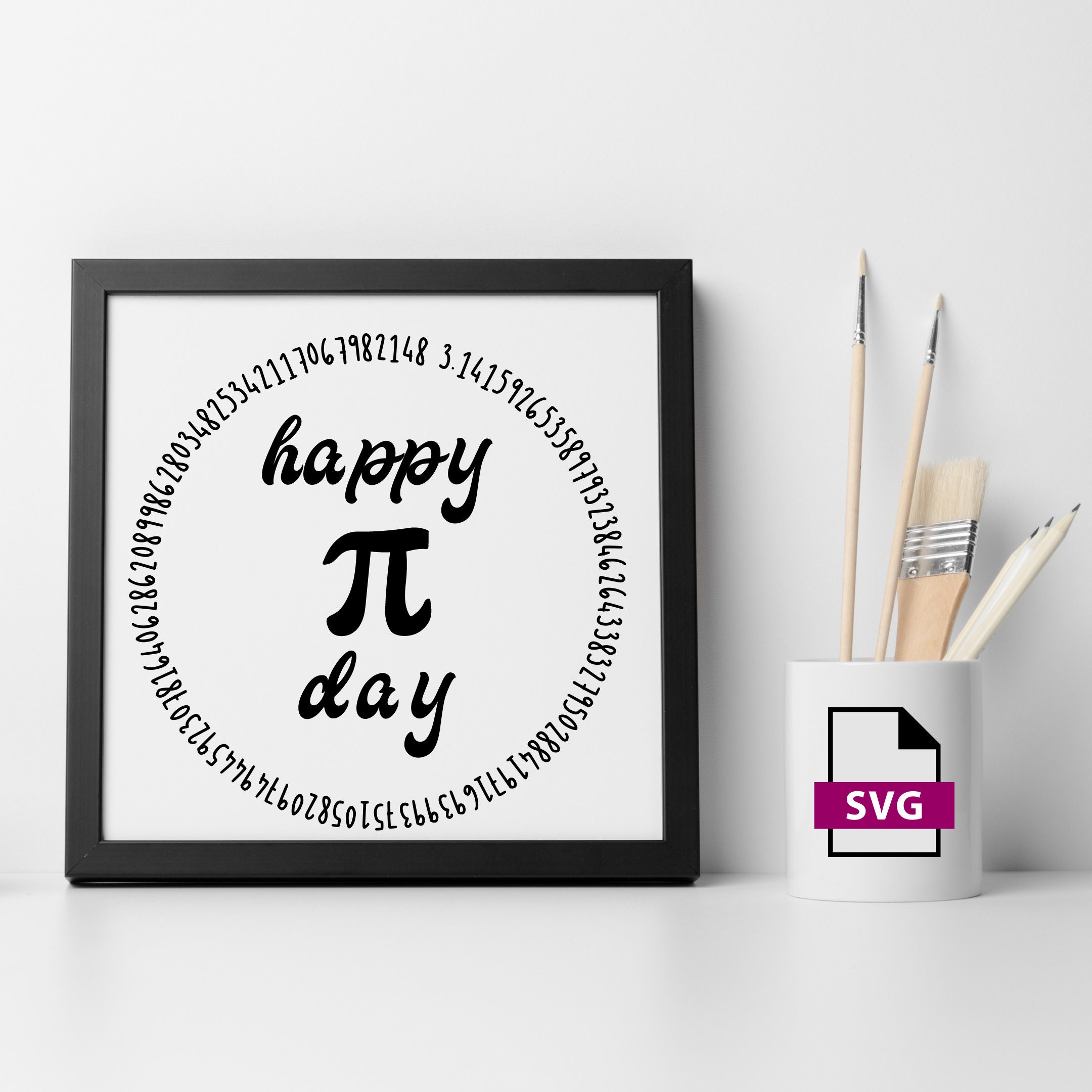Pi Day SVG Digital | Happy Pi Day Math Classroom Printable | Algebra ...