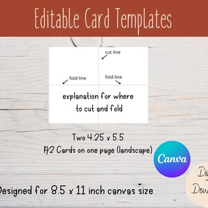 Editable Card Canva Template | Greeting Card Template | Customizable ...