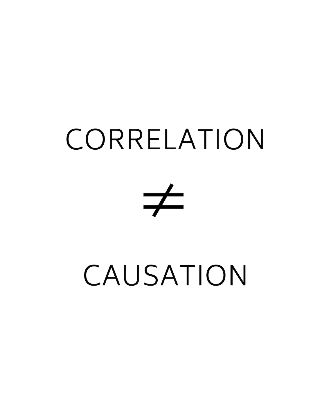Correlation is Not Causation Statistics Math Classroom Data - Etsy