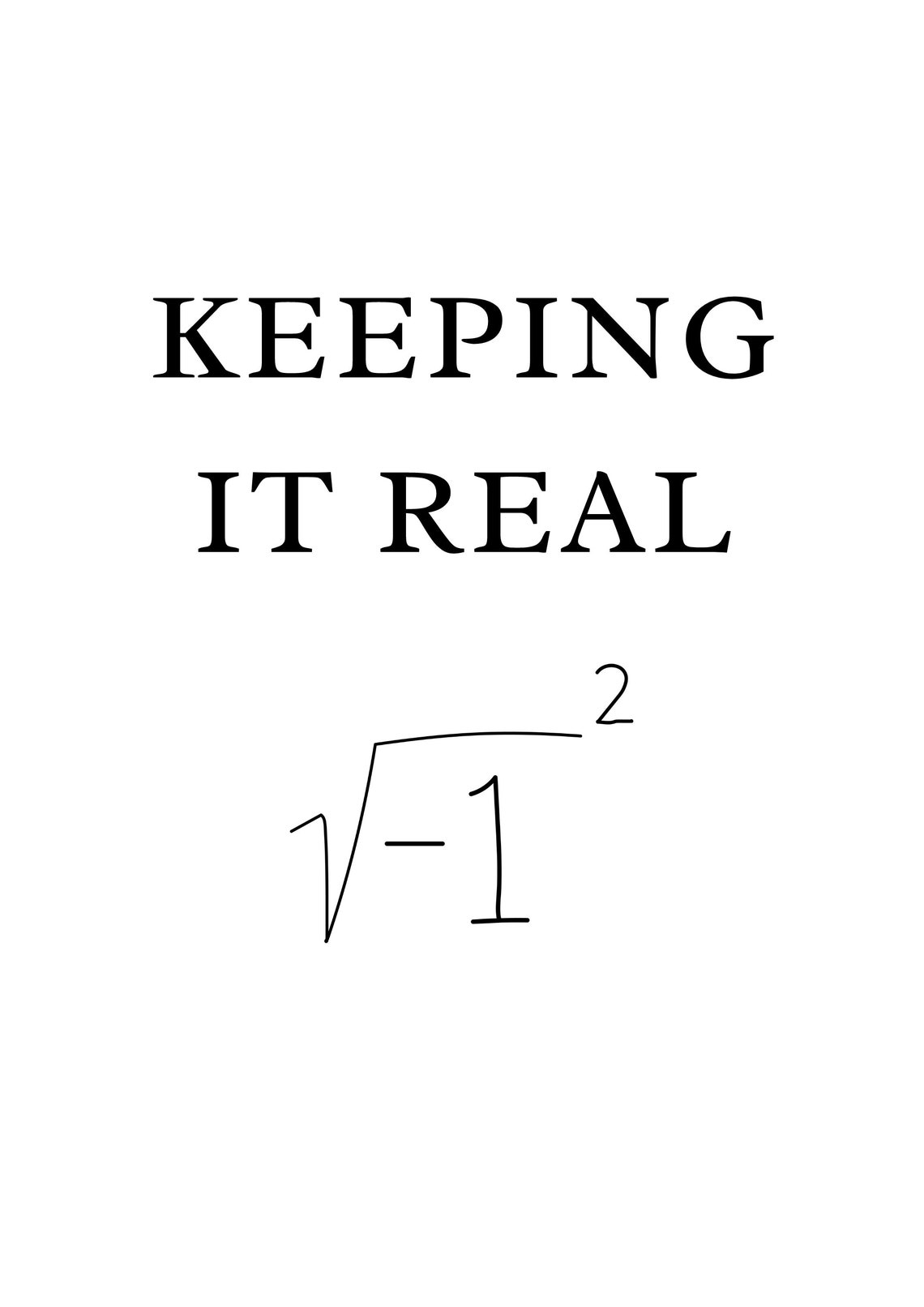 Keeping It Real -- Math Pun Digital Print -- Decor for Classroom ...