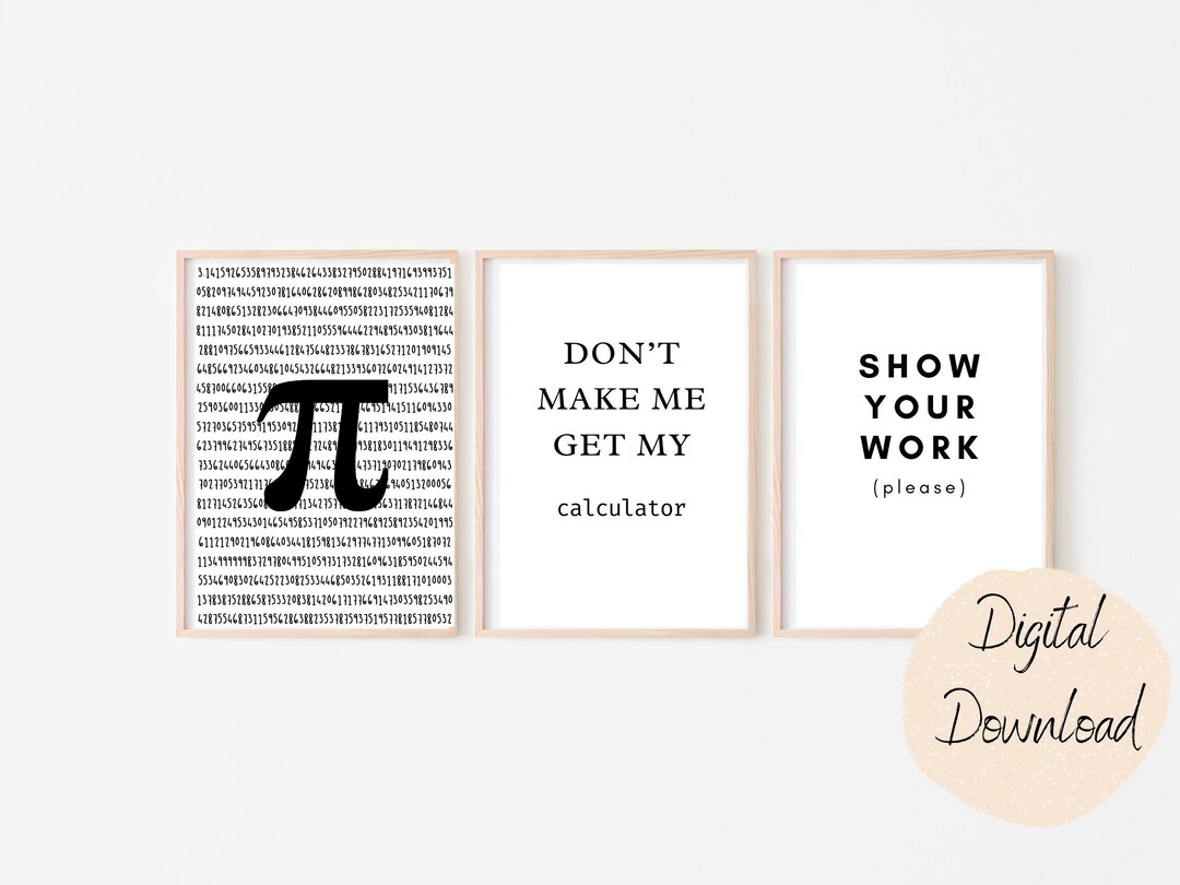 Math Printable Pi Printable Show Your Work Calculator Print Math ...