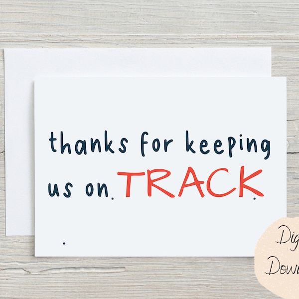 Cross Country Thank You Card - Etsy