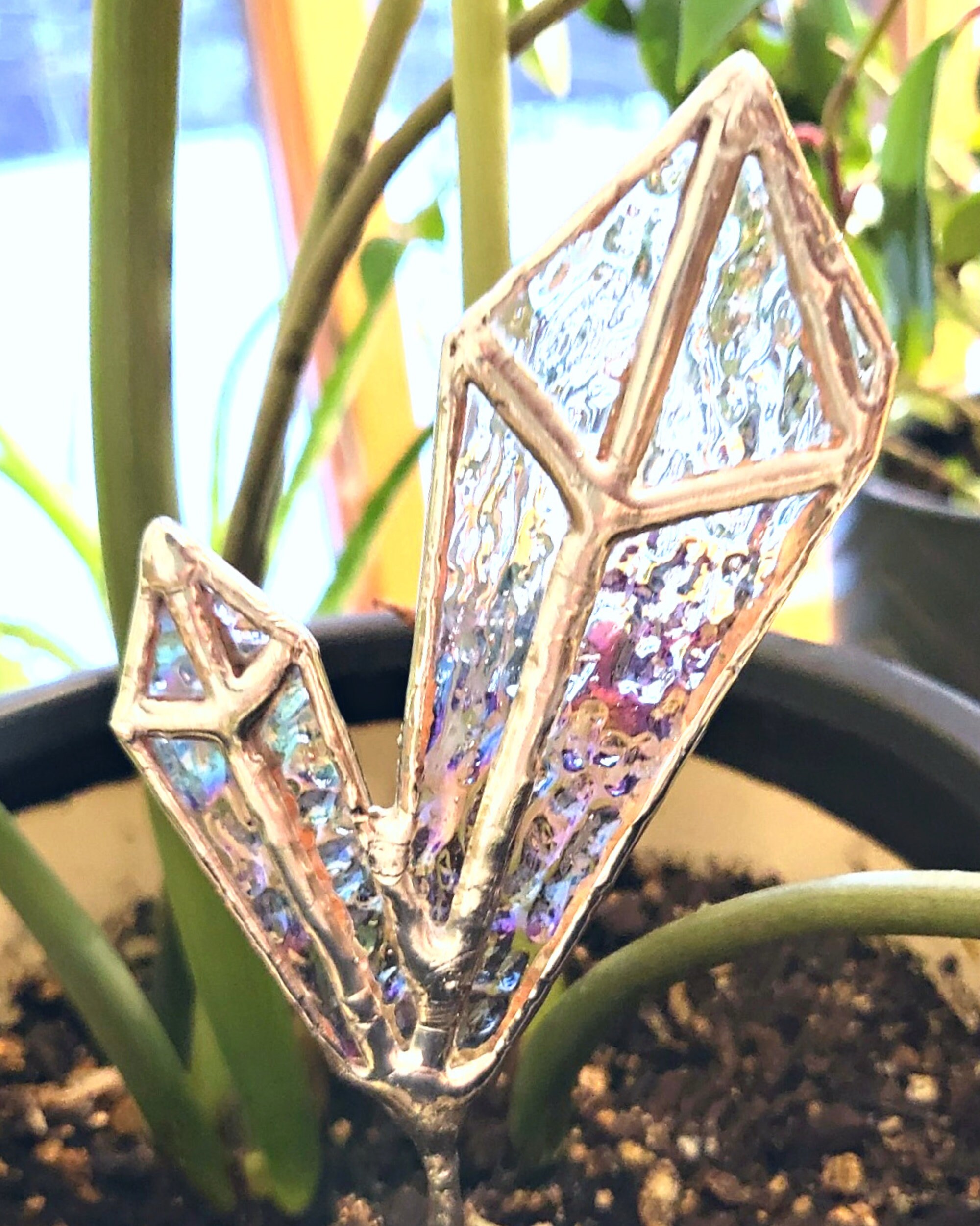 Crystal Cluster Stained Glass Template INSTANT Digital Download and ...