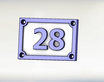 House Numbers Stl - Etsy