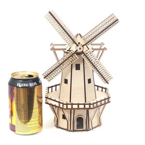 Mini Windmill, Wooden Windmill Model, Windmill Kit, Decorative Windmill Model - Etsy