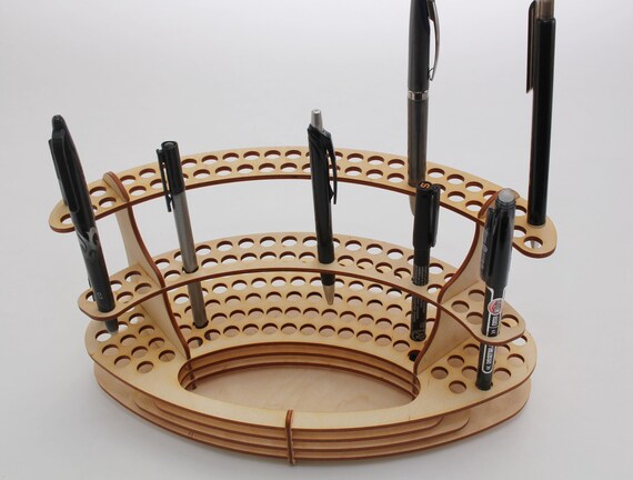 Desk Organizer Desktop Office Organizer Laser Cut Wooden | Etsy