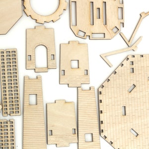 Mini Windmill, Wooden Windmill Model, Windmill Kit, Decorative Windmill ...