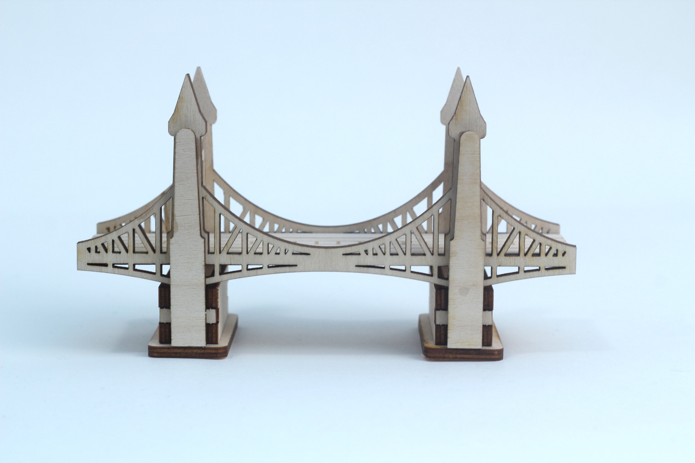 Miniature Wooden Bridge, Tower Bridge Construction Kit, Wooden Bridge ...