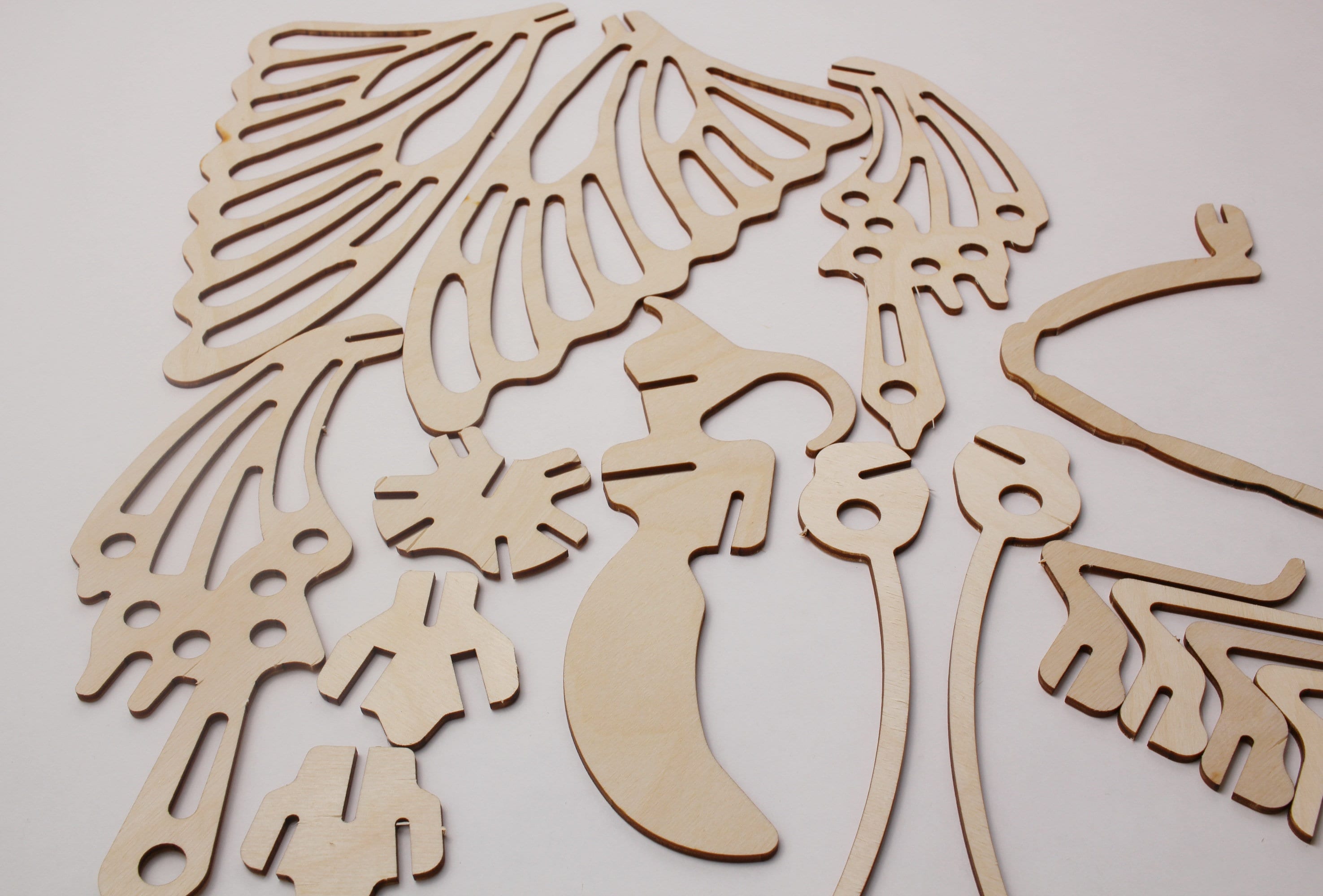 3D Laser - Cut Wooden Butterfly Puzzle, Wooden Butterfly - Etsy