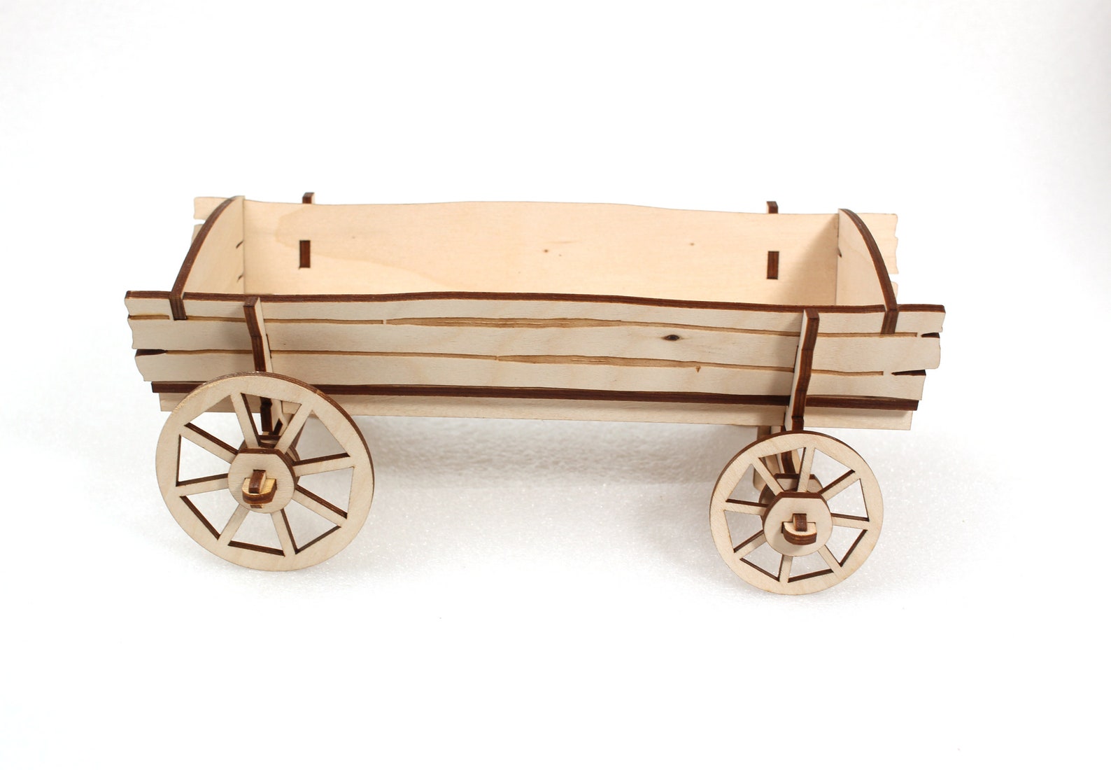 Wood Wagon Home Decor, Wood Wagon Kit, Tiered Tray Wagon, Wagon ...
