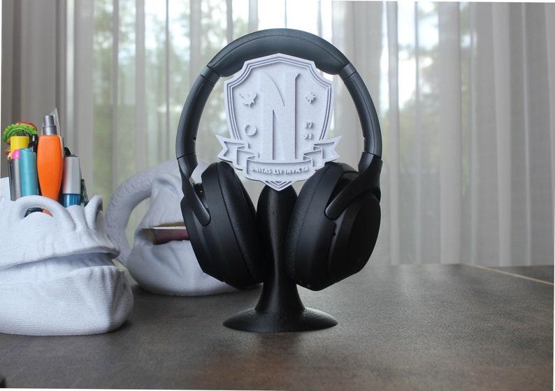Headphone Stand , Wednesday Addams Headset Holder, Headset Stand Desk ...
