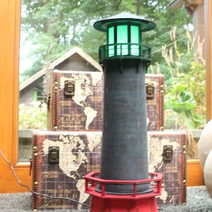Wooden Lighthouse, Lighthouse Lamp, Tabletop Lamp, Lamp - Etsy