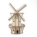 Mini Windmill, Wooden Windmill Model, Windmill Kit, Decorative Windmill ...