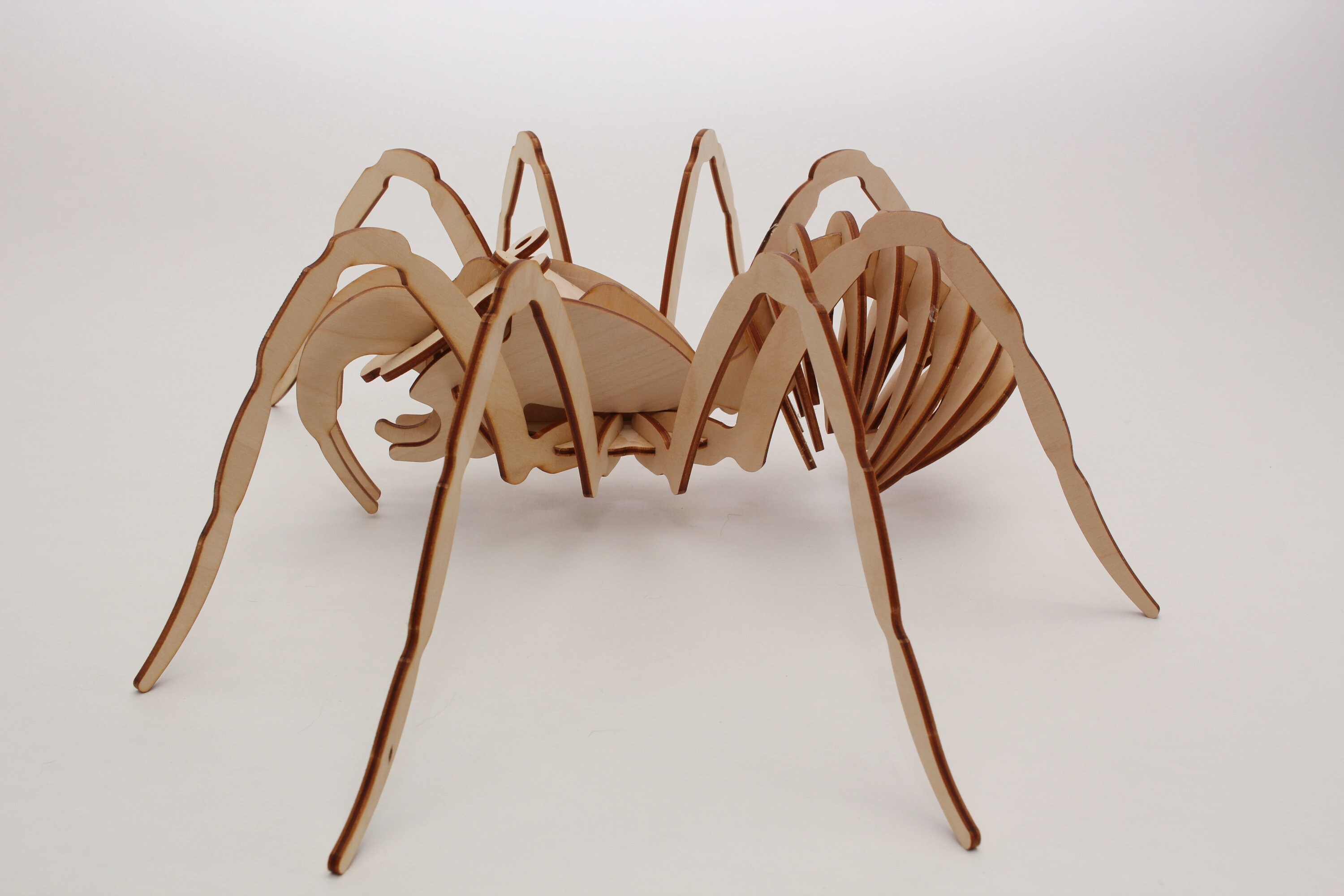 3D Wooden Laser - Cut Spider Puzzle, Wooden Spider, 3D Wooden Puzzle ...