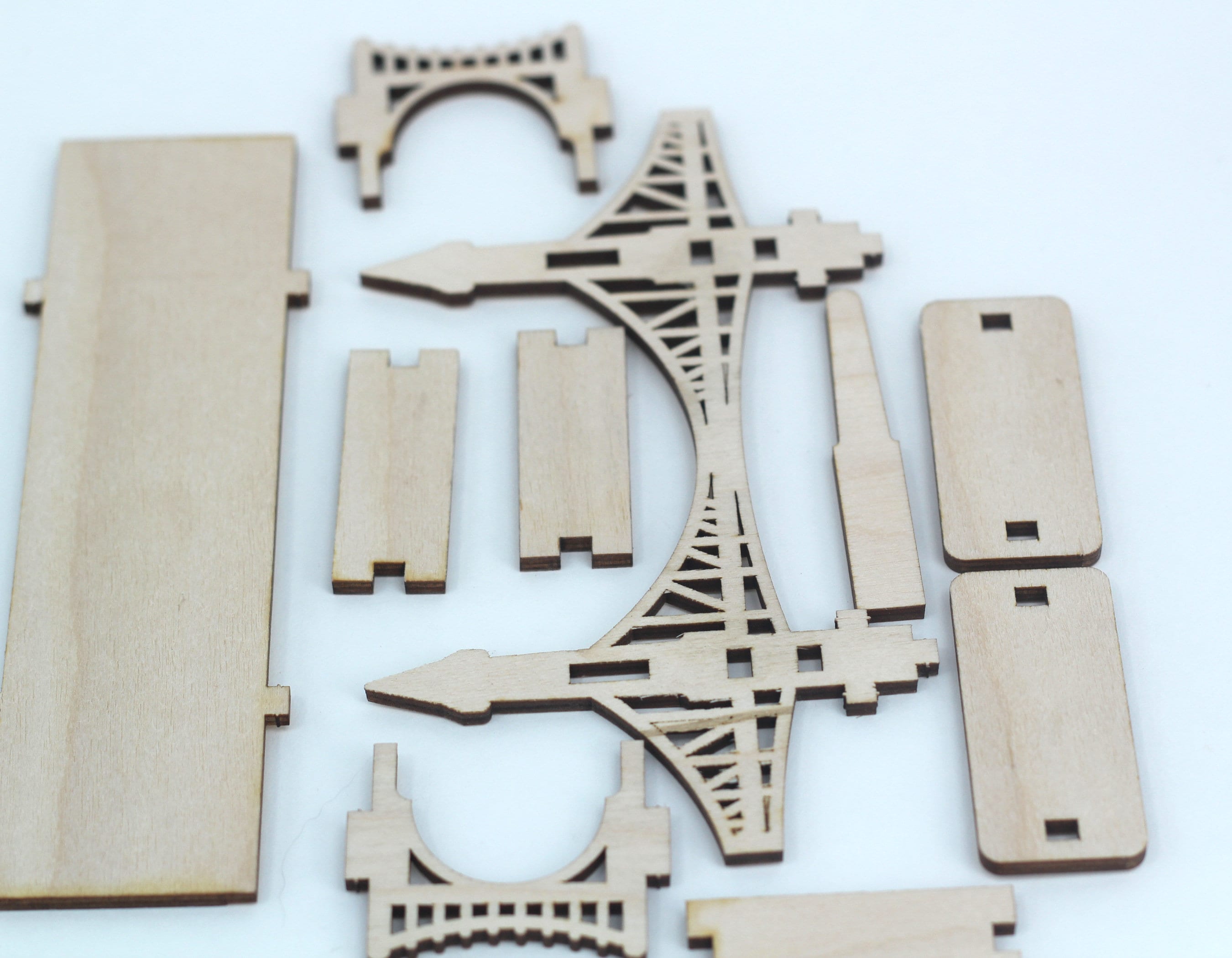 Miniature Wooden Bridge, Tower Bridge Construction Kit, Wooden Bridge ...